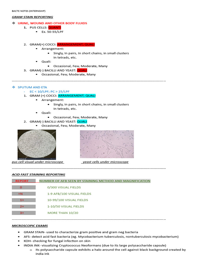Bacte Notes Rotational Exam | PDF | Streptococcus | Staphylococcus Aureus