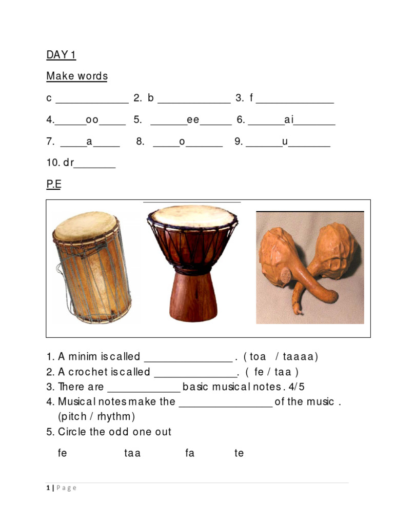 GRADE 1 TERM 2 EXAMS | PDF
