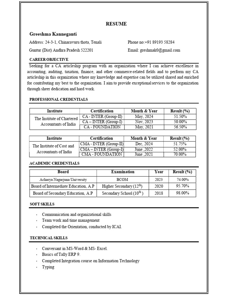 Greeshma 2 | PDF | Accountant