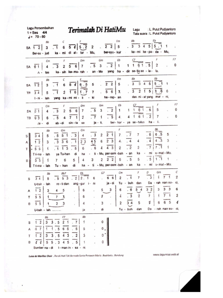 Terimalah Di HatiMu | PDF