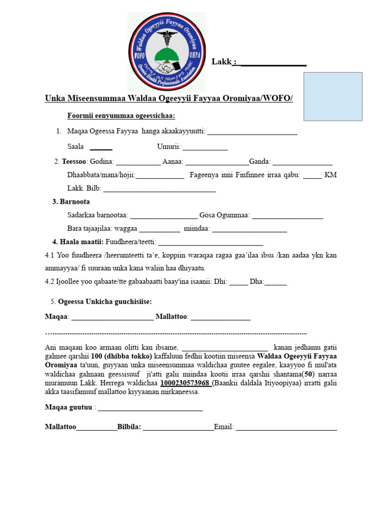 Unka Miseensummaa WOFO Updated | PDF