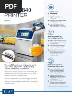 Linx 8920 Datasheet | PDF | Printer (Computing) | Usb