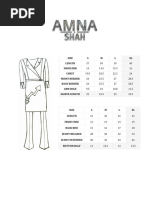 Sublimation Size Chart | PDF | Clothing | Fashion
