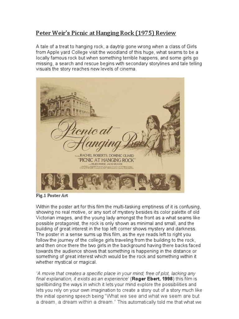 Picnic at Hanging Rock Review | PDF