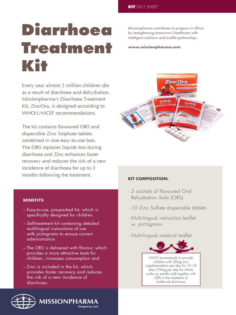 Diarrhoea Treatment Kit - English | PDF | Diarrhea | Medical Specialties