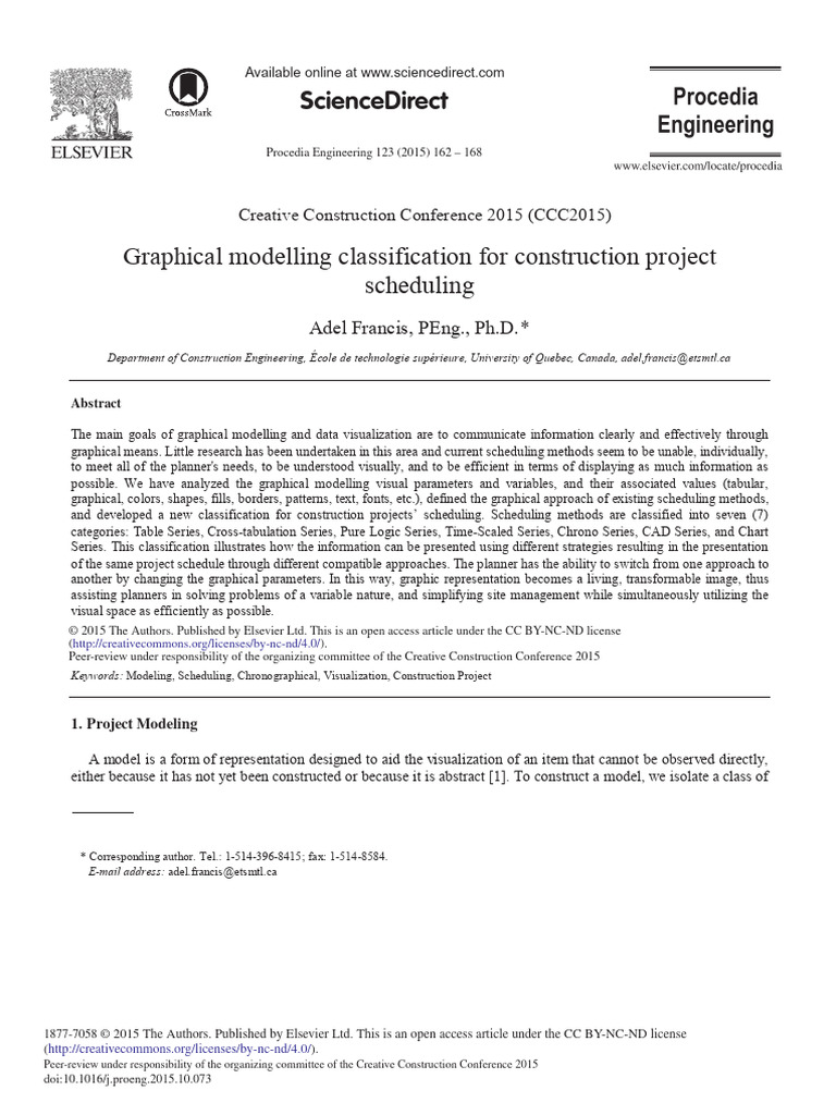 2015 - Graphical Modelling Classification For Construction Project ...