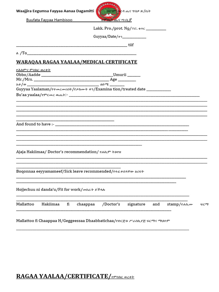 BEFO Gucawwan Ragaan Adda Addaa Ittin Kennamu | PDF | Health Sciences ...