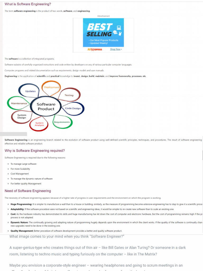 Software Engineering-1 (2) V | PDF