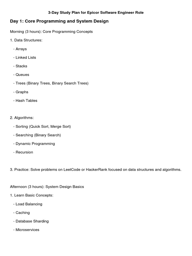 Epicor_Study_Plan | PDF | Cloud Computing | Software Development Process