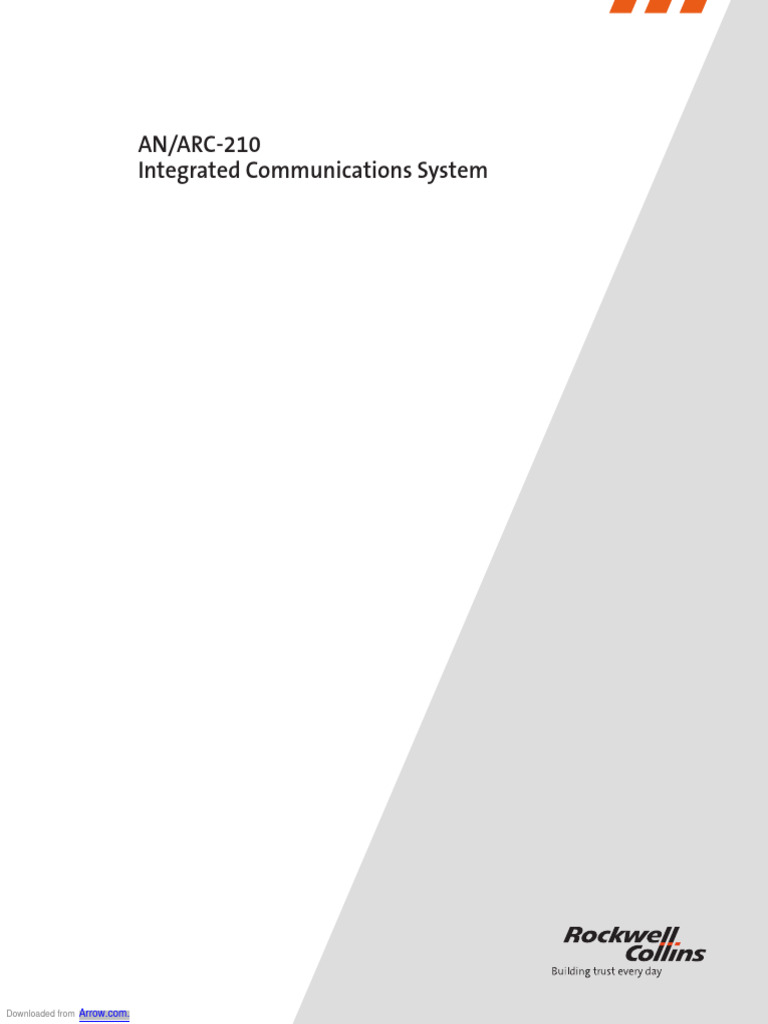 AN/ARC-210 Integrated Communication System | PDF | Amplifier | Bit Rate