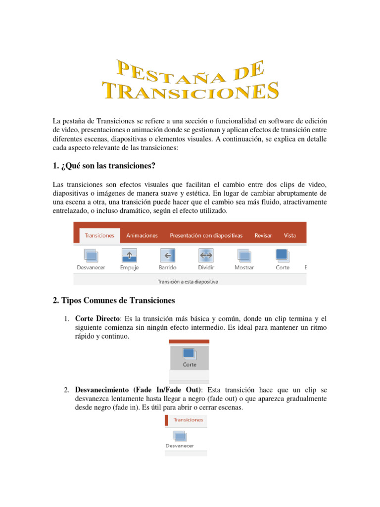 Alexander - Pestañas de Transiciones | PDF | Informática | Software