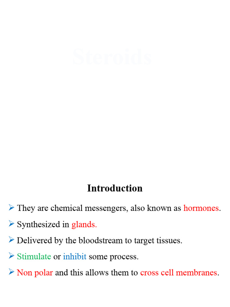Uni 5 Steroids | PDF | Steroid | Estrogen