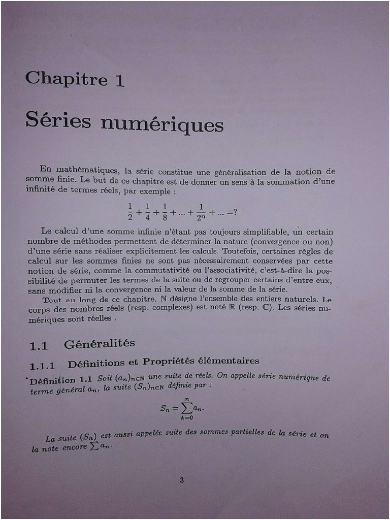 Chap1 Analyse 3 | PDF