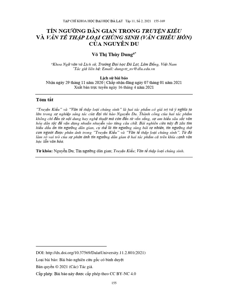 Tin NGNG Dan Gian Trong Truyn Kiu Va | PDF