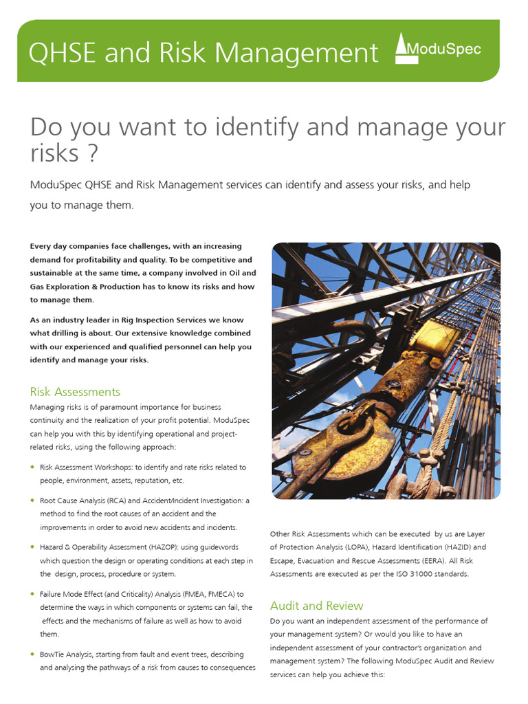 HSSEQ Services | PDF | Risk | Risk Management