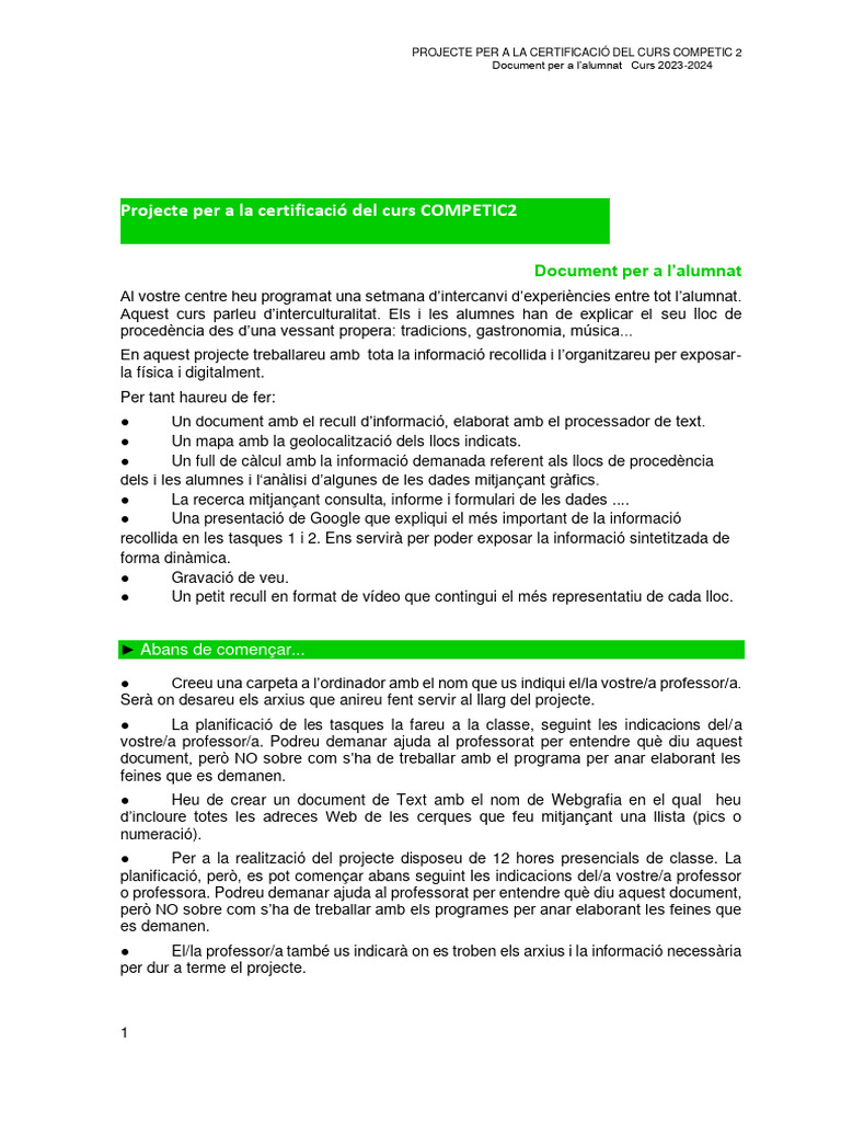 Competic 2 Alumno - 23 - 24 Enunciado | PDF