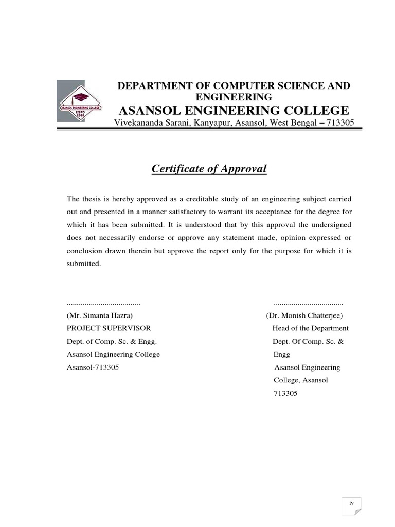 Format For Minor Project Report. (55) (2) - 4 | PDF