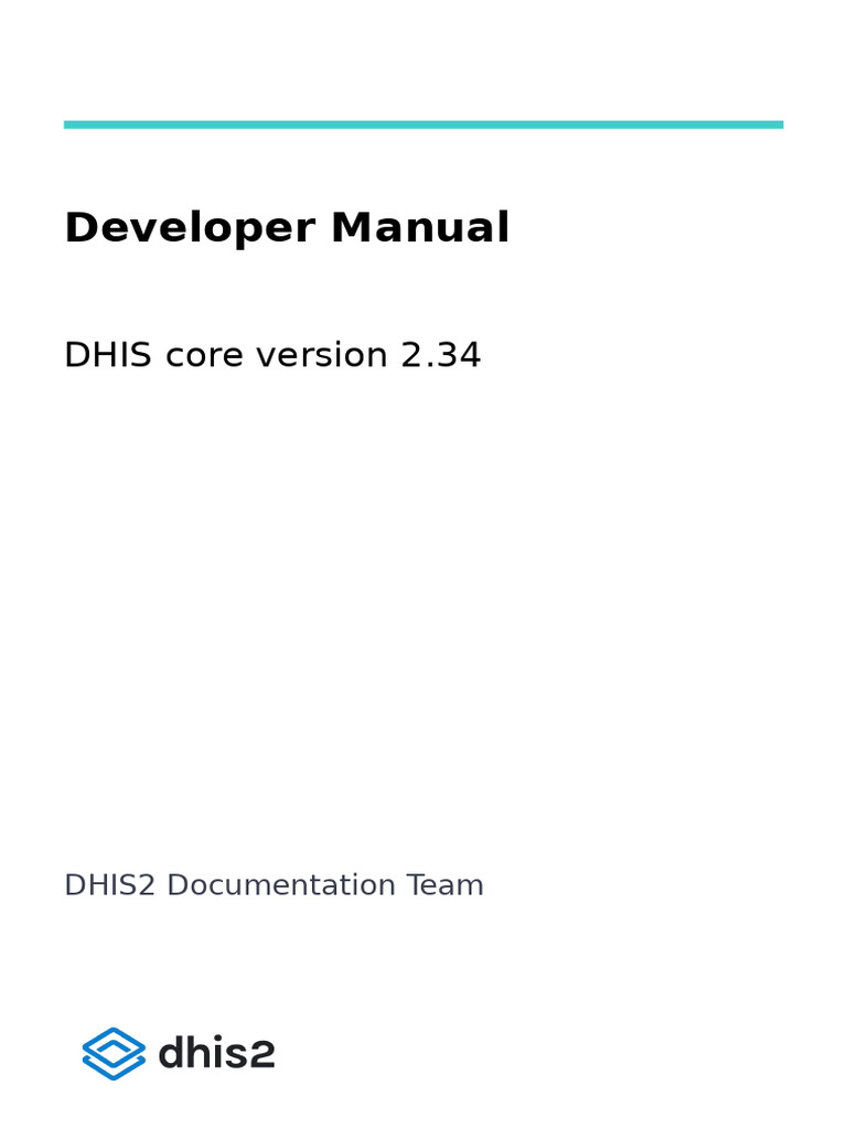 DHIS2 Developer Manual Overview | PDF | Web Server | Internet & Web
