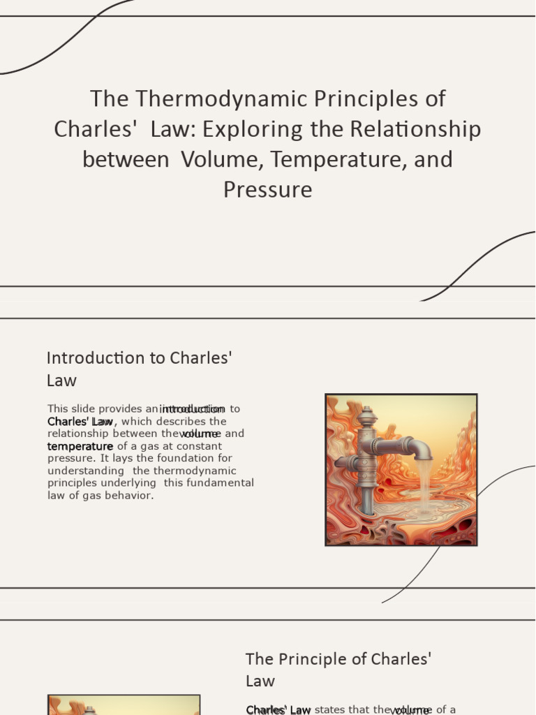 The Thermodynamic Principles of Charles Law Exploring The Relationship ...