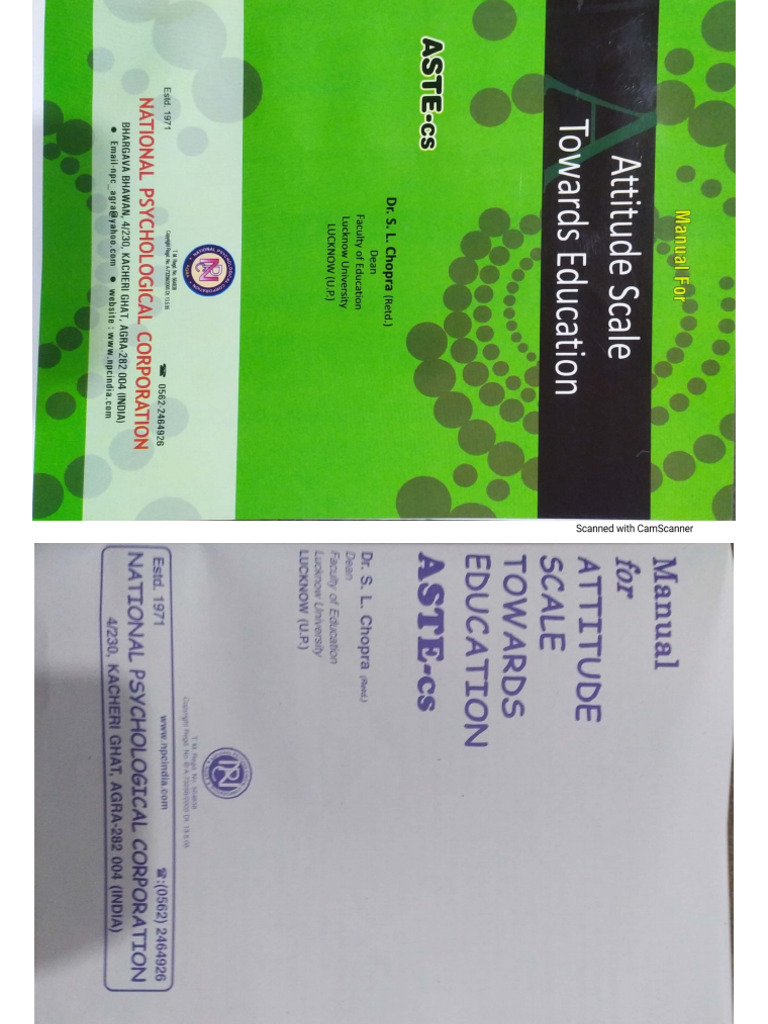 attitude scale | PDF