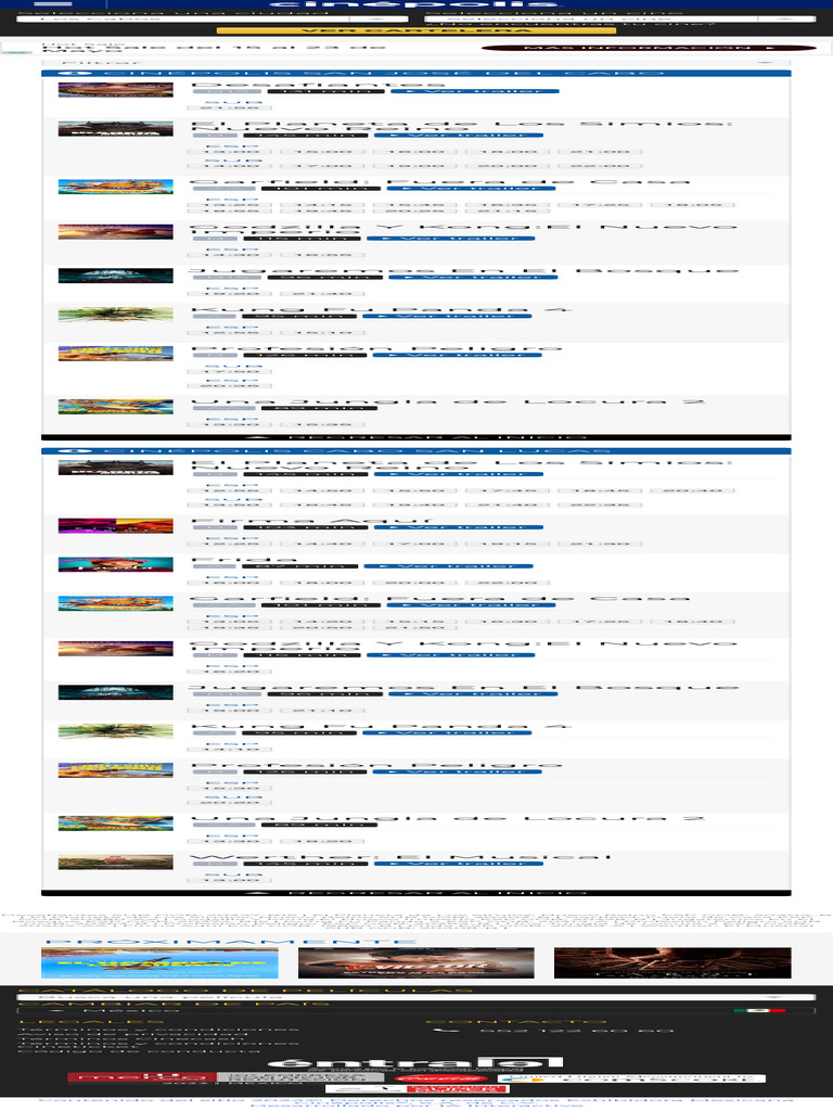 Preventas y Estrenos en Cinépolis | PDF