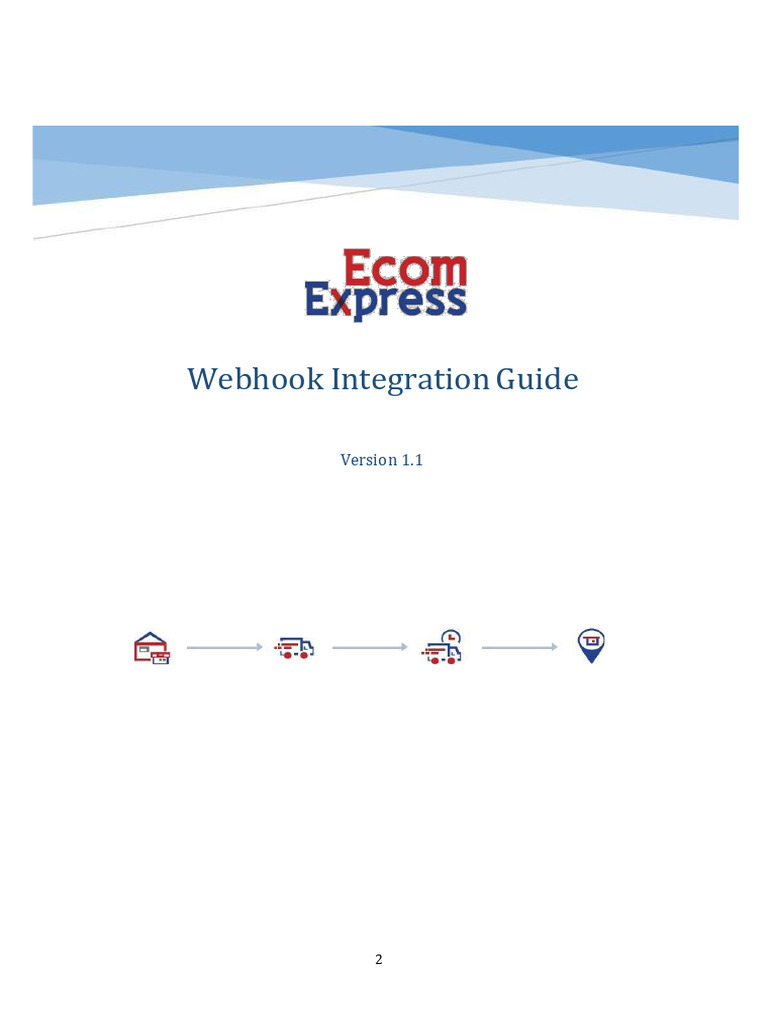 Ecom - Webhook Integration Guide V1.1 | PDF | Computing