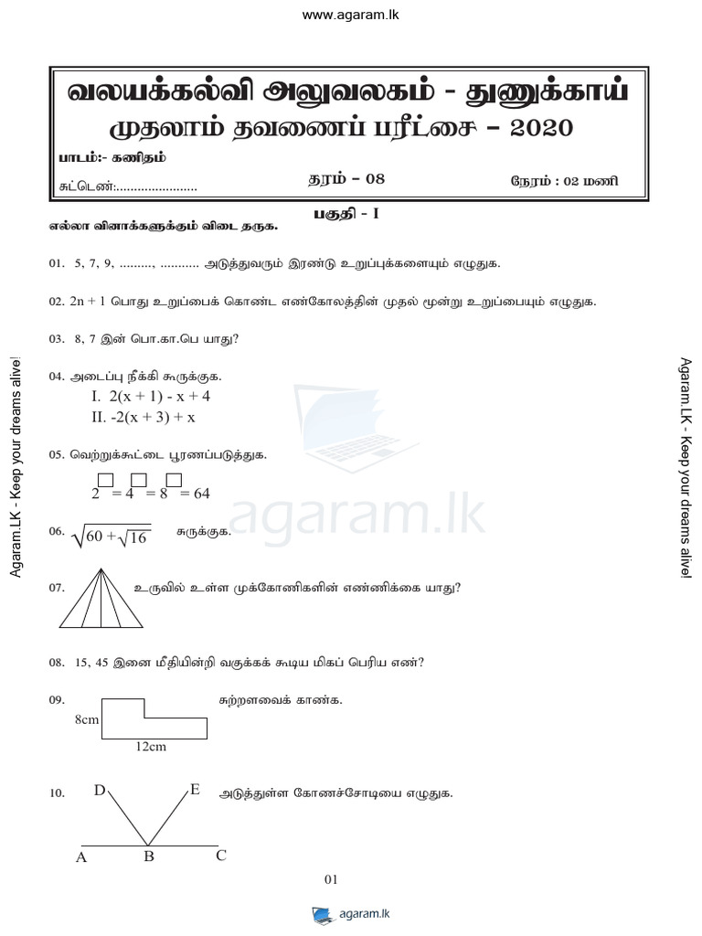 TP G016 20 Mar 08 Mathematics | PDF