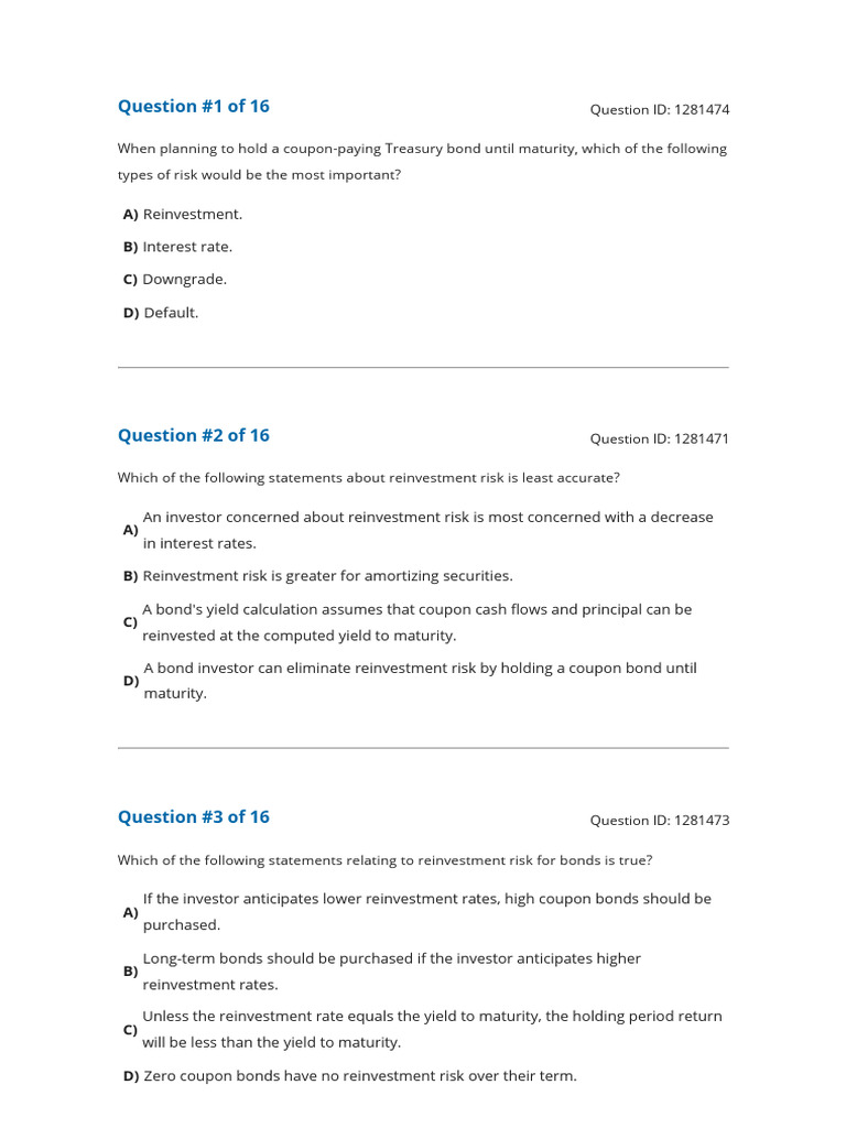 Bond Investment Risks and Yields | PDF | Bonds (Finance) | Yield (Finance)