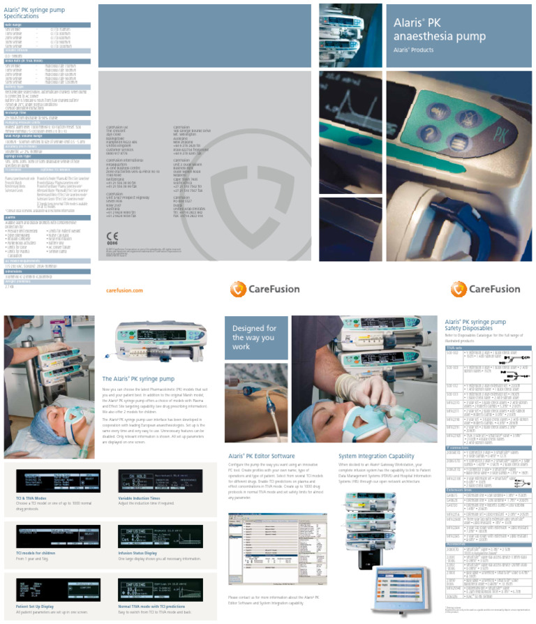 124-Alaris PK Anaesthetic Syringe Pump | PDF | Syringe