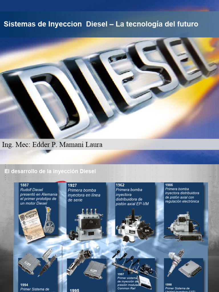 Sistema de Inyeccion Diesel | PDF | Inyección de combustible | Bomba