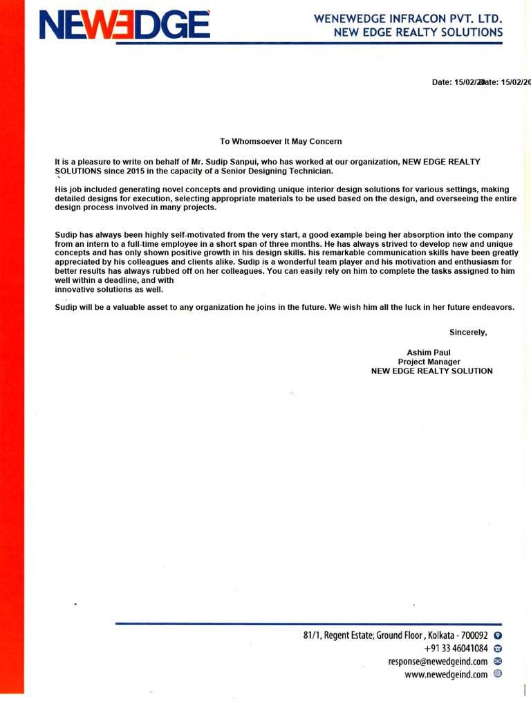 Letter Head (1) - 1 | PDF | Career & Growth | Art