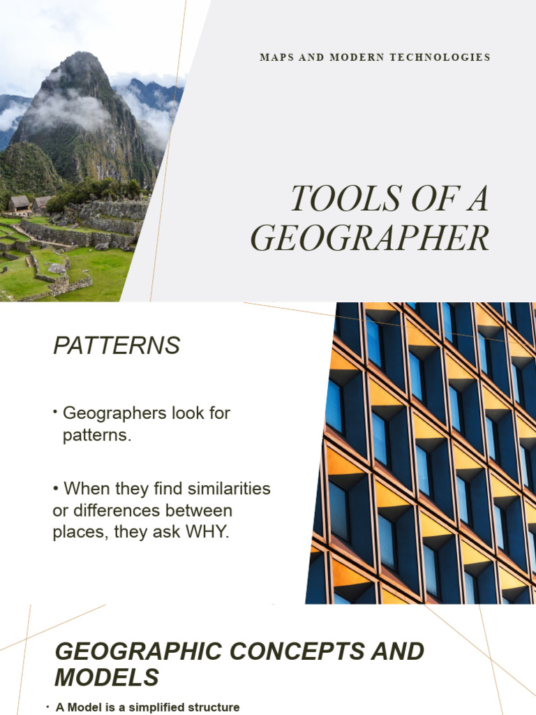 Tools of A Geographer: Maps and Modern Technologies | PDF | Teaching ...