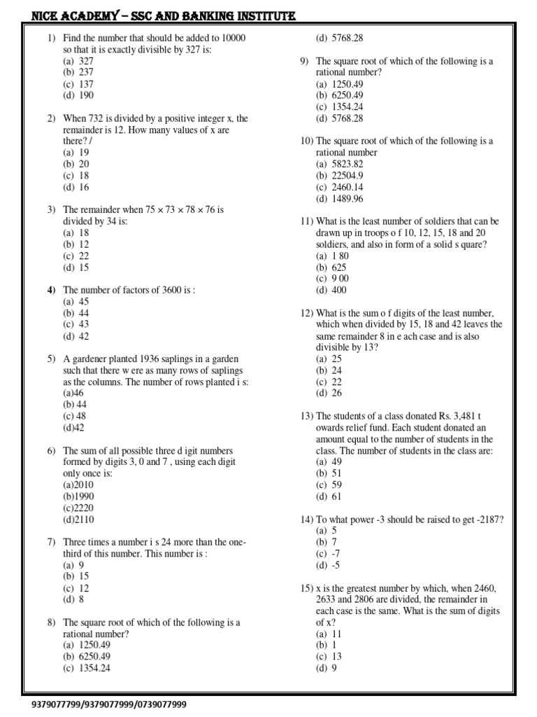number system basics | Download Free PDF | Arithmetic | Elementary Mathematics