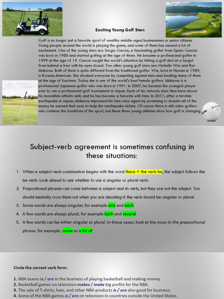 unit 2 part 3 | PDF | Plural | Verb