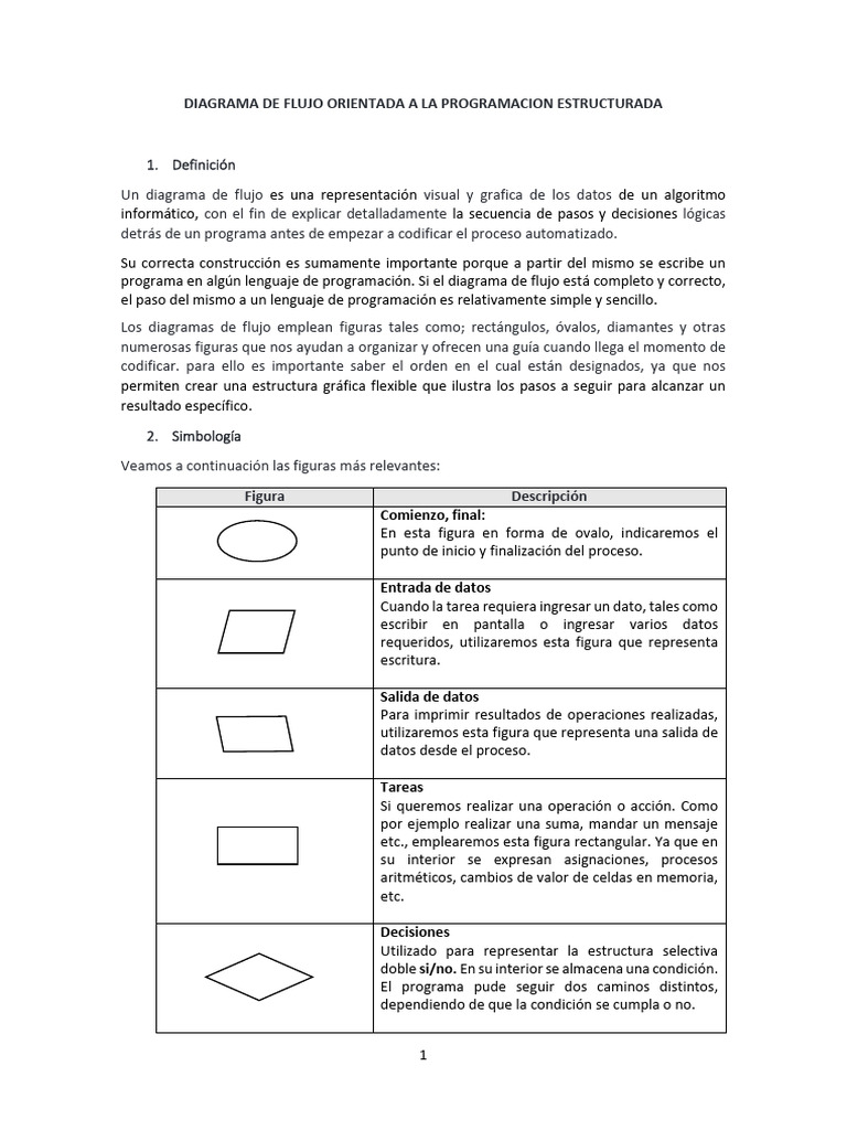 Diagrama de Flujo | PDF | Algoritmos | Lenguaje de programación