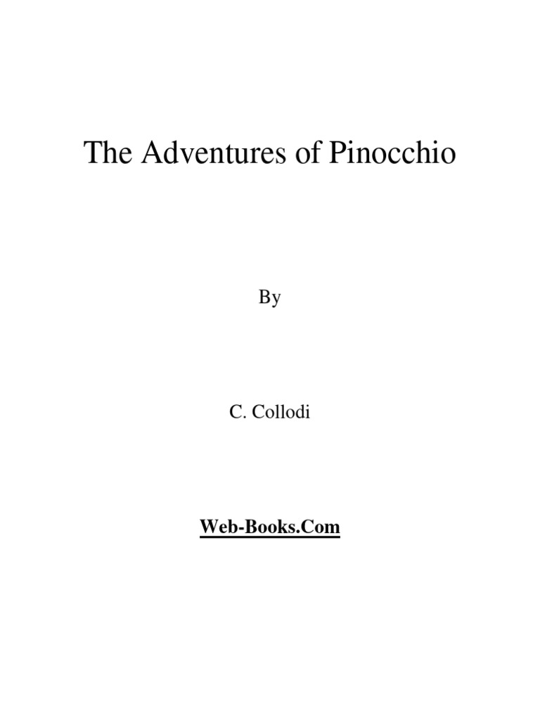 The Adventures of Pinocchio | PDF | Pinocchio