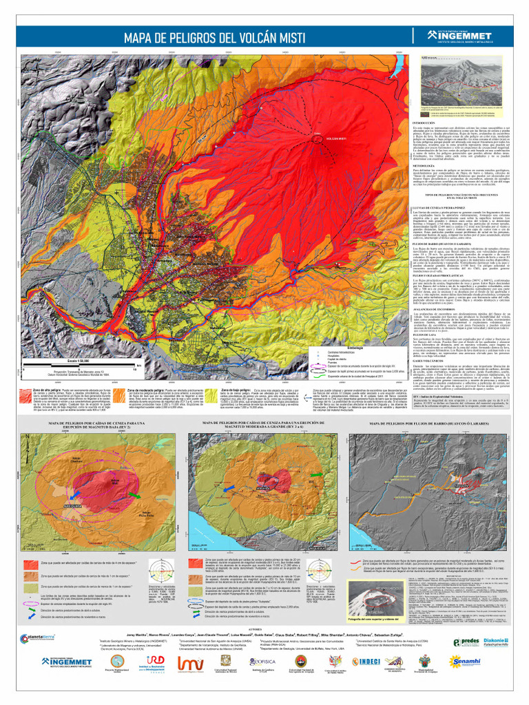 2021-Mapa_peligros_volcan_Misti_240714_092343 | Descargar gratis PDF | Volcán | Volcanismo