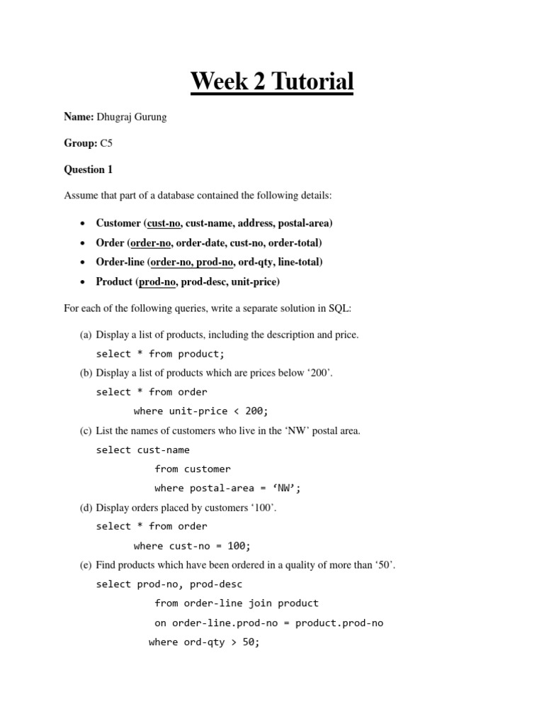 Week 2 Tutorial | PDF | Information Science | Computer Programming