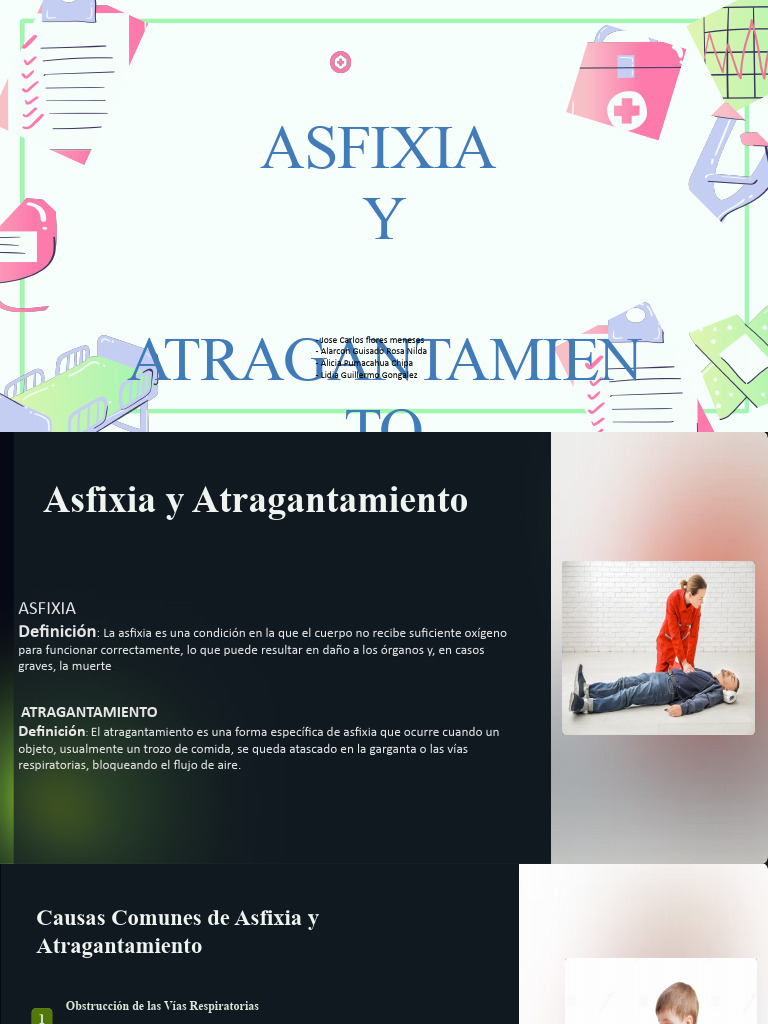 Asfixia Grupo | PDF | Reanimación cardiopulmonar | Medicina CLINICA