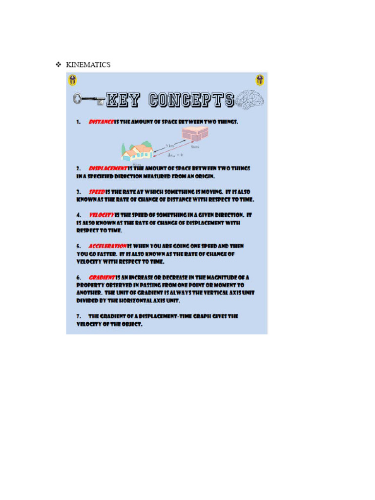 Physics Key Concepts | PDF