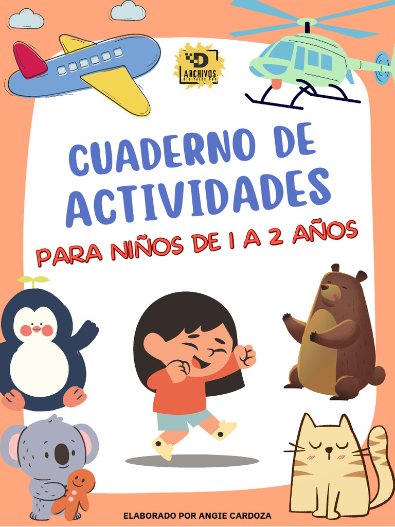 Cuaderno de Actividades Para Niños de 1 a 2 Años | PDF