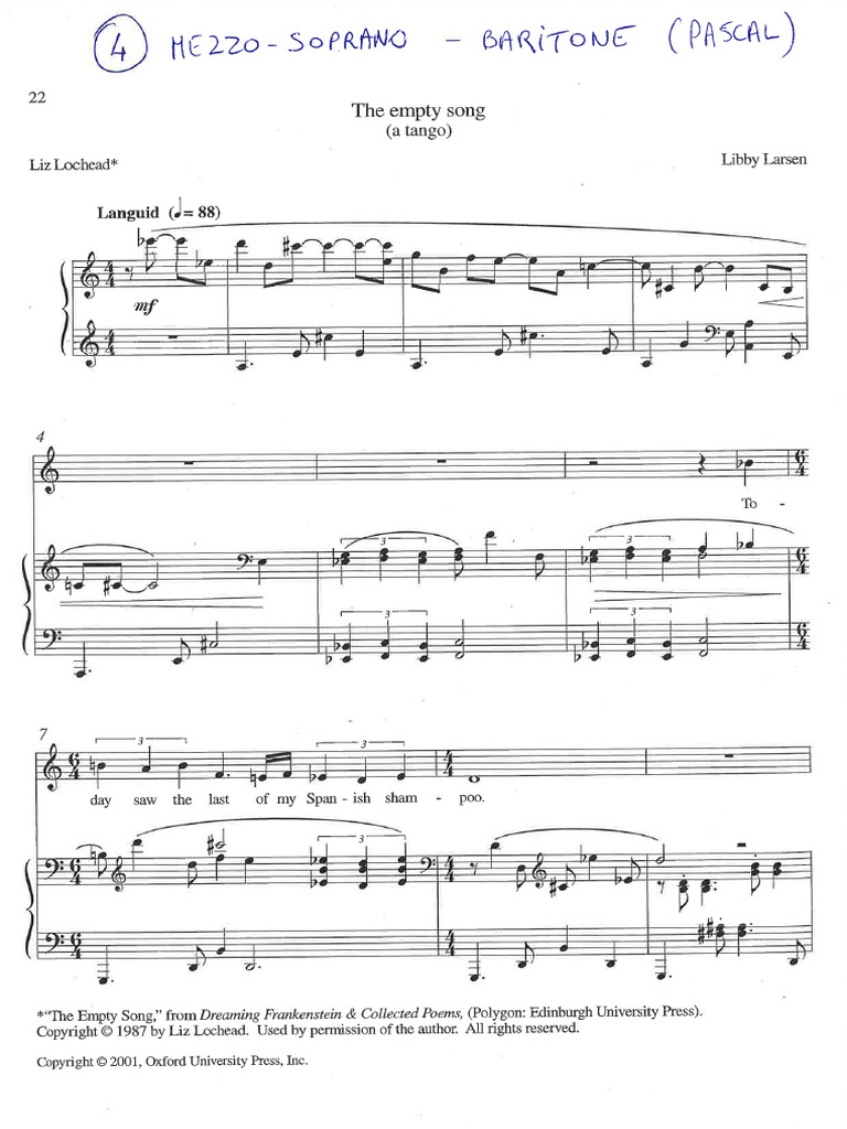 Larsen The Empty Song | PDF