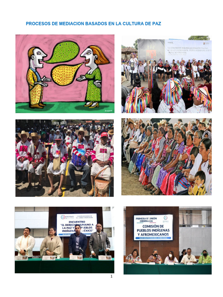Procesos de Mediacion Basados en La Cultura de Paz | PDF | Mediación | Toma de decisiones