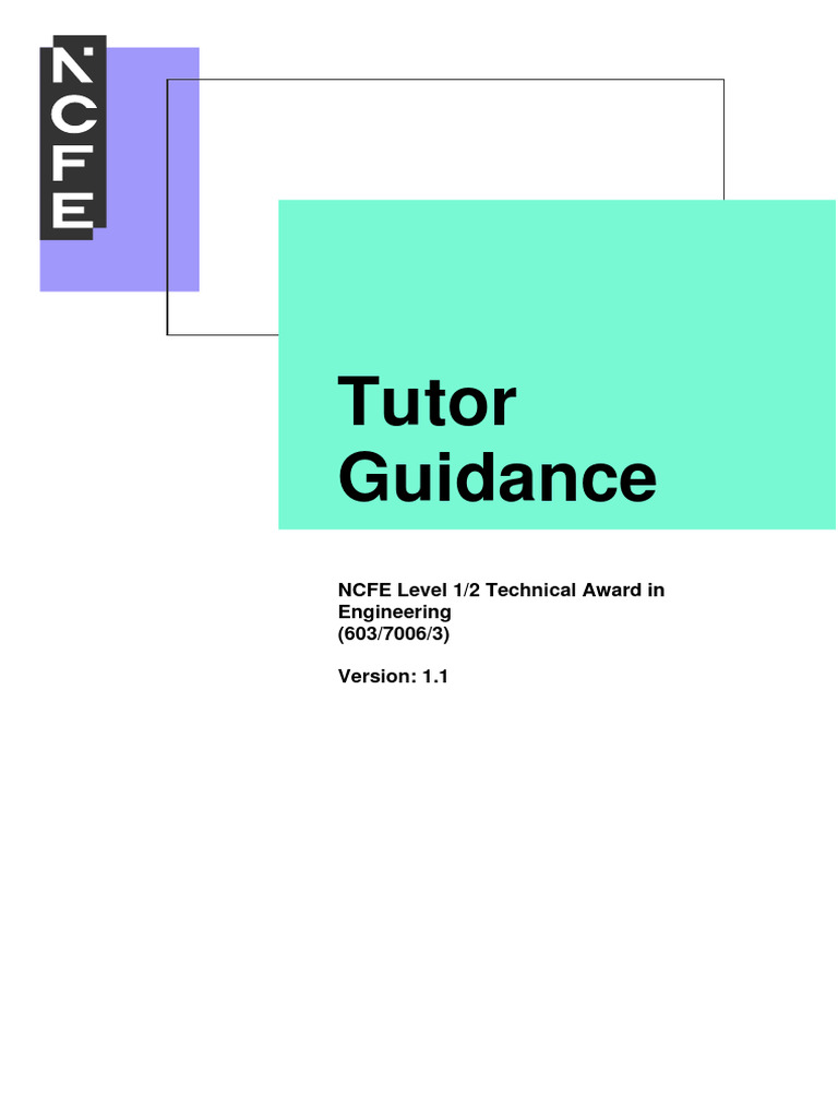 Engineering Subject Specific Tutor Guidance | PDF | Learning | Reason