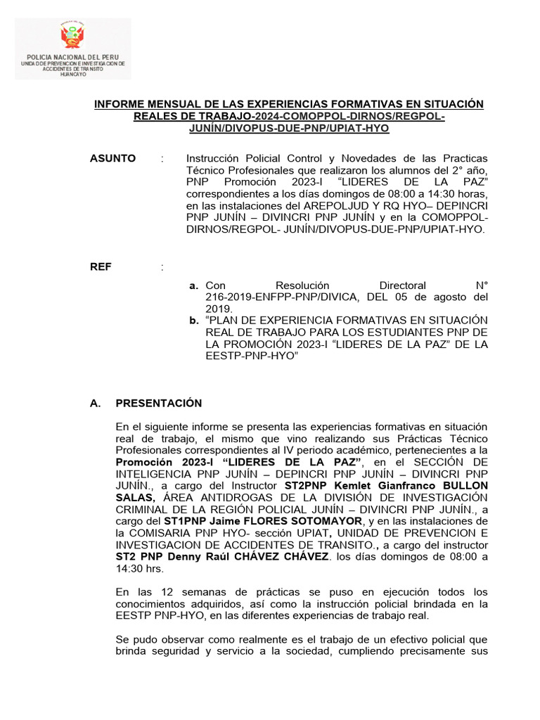 Informe Final Upiat | PDF | Policía | Vehículo aéreo no tripulado