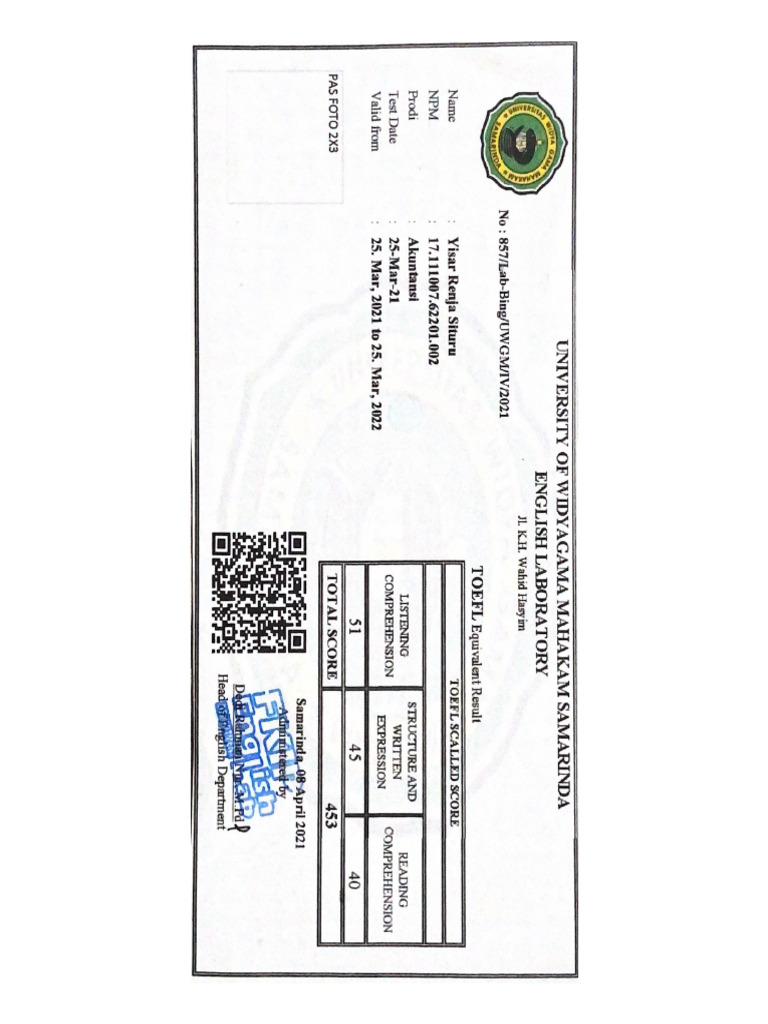 Test Date | PDF