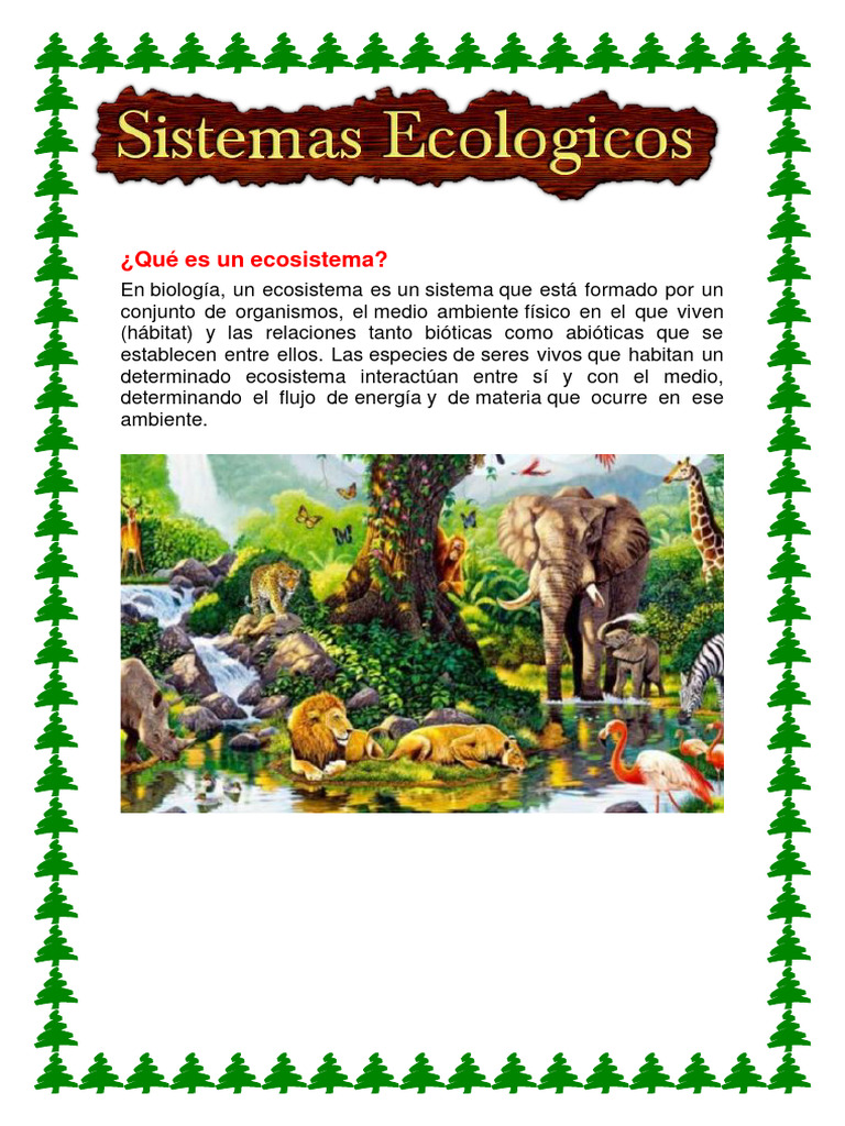 Sistemas Ecologicos | PDF | Ecosistema | Ecología