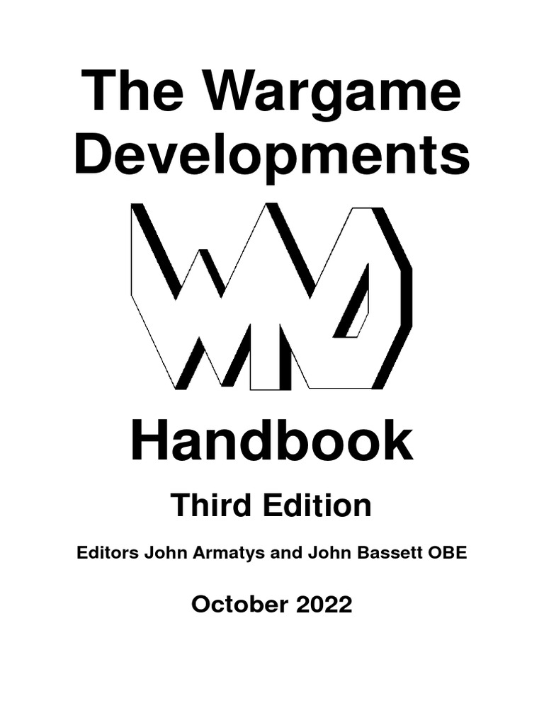 Wargame Developments Handbook | PDF | Page Layout
