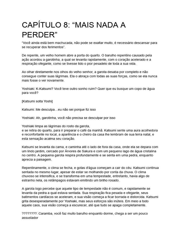 Capitulo 8 - Mais Nada A Perder | PDF | Leonardo da Vinci | Dormir