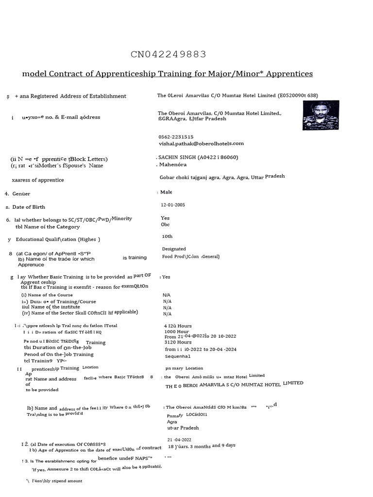 Sachin Singh Apprentice Kit | PDF | Apprenticeship | Learning Programs